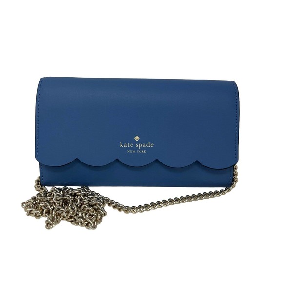 kate spade | Bags | Kate Spade Gemma Fresh Blueberry Leather Wallet On ...